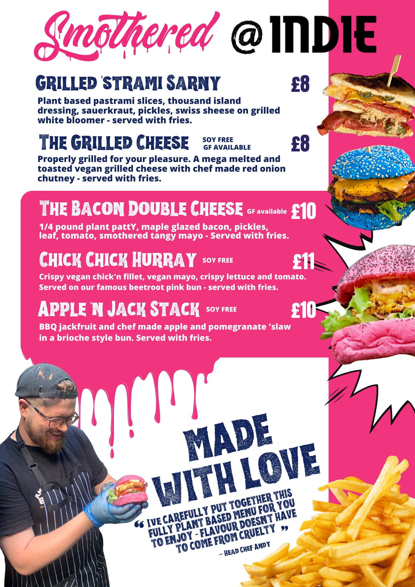 menu – Cafe INDIE – A Co-Operative Coffee And Music House